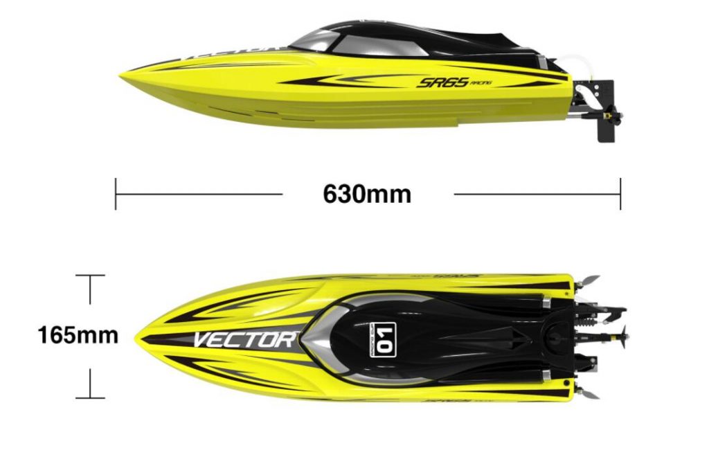 Volantex 792-5 Vector SR65 65cm 55KM/h Brushless High Speed RC Boat ...