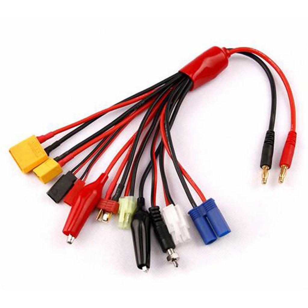 10 in 1 RC Lipo Battery Multi Charger Plug Adapter Converter Charging ...