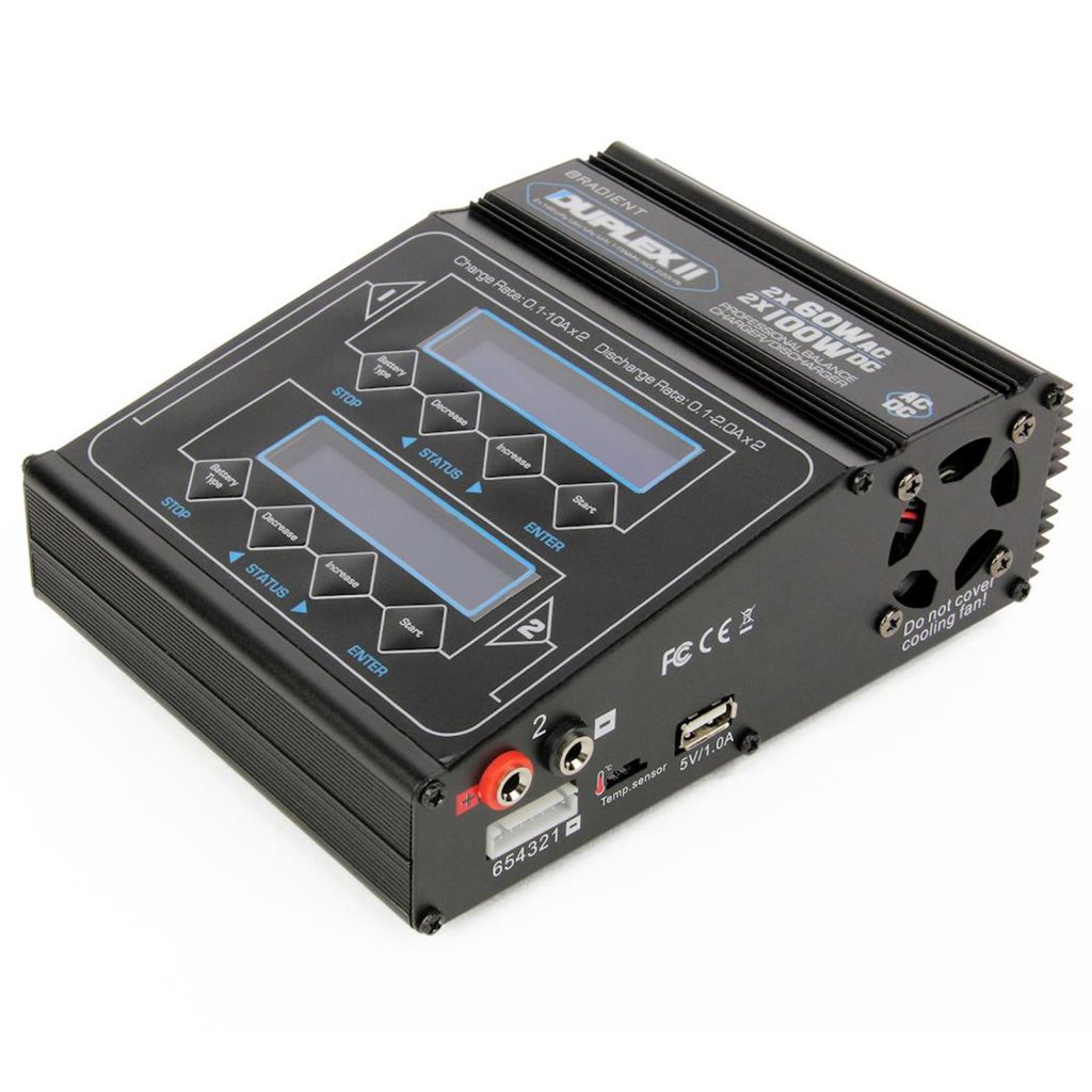 Radient Duplex II 2 x 60Watt Professional AC/DC LiPo NiMh Battery Dual ...