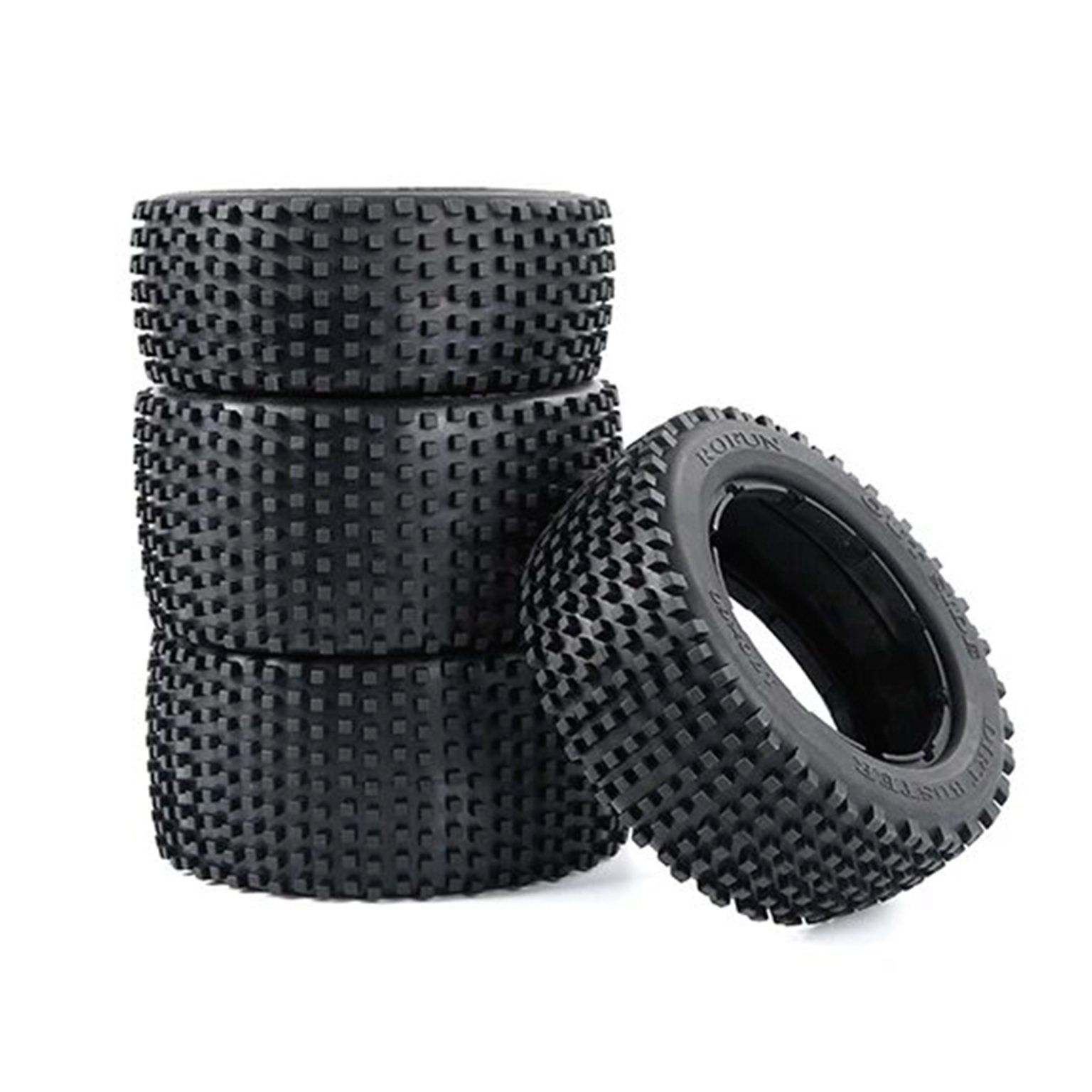 Rovan Baja 5B Front and Rear Pin Spike Desert Buggy Tires (Rovan/HPI/KM ...